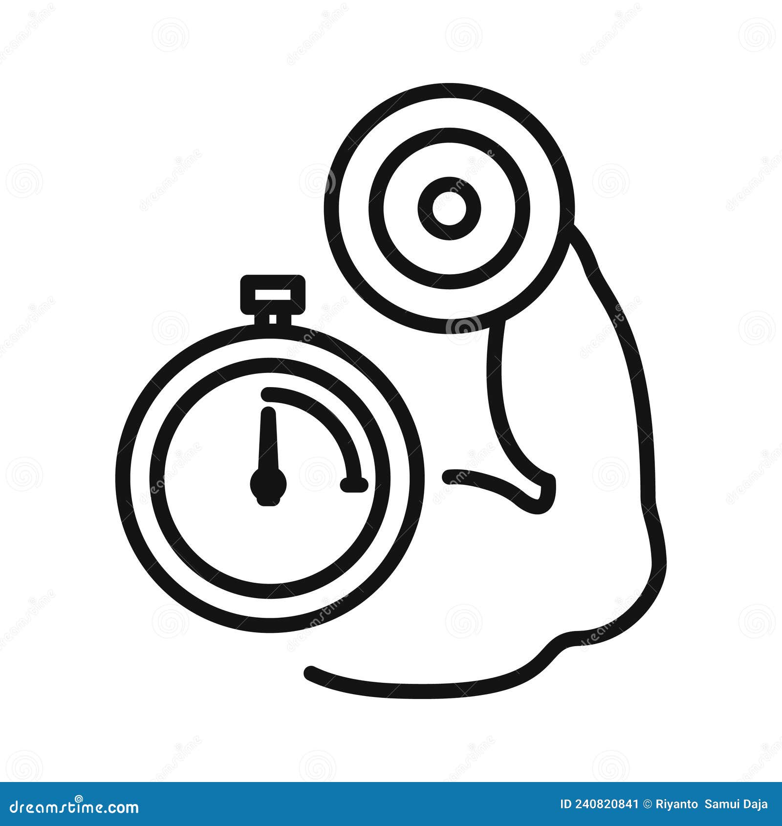 High Intensity Workout Simple Icon Illustration Design Stock Vector ...