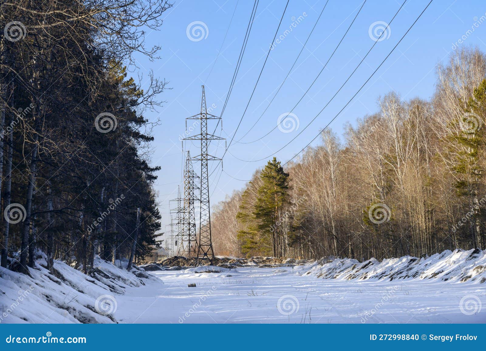 Iron Towers For Water On The Field. Water Storage Tanks Royalty-Free ...