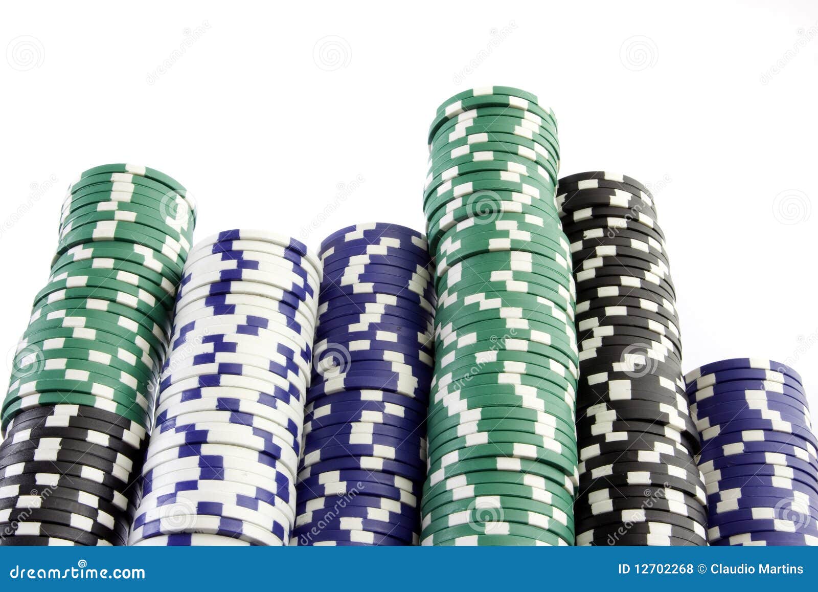 High isolated chip stack stock photo. Image of chance - 12702268