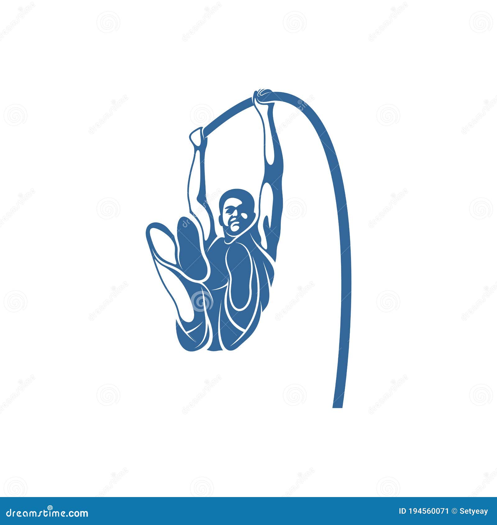 High Jump Design Vector Illustration, Athletic High Jump Logo Template ...