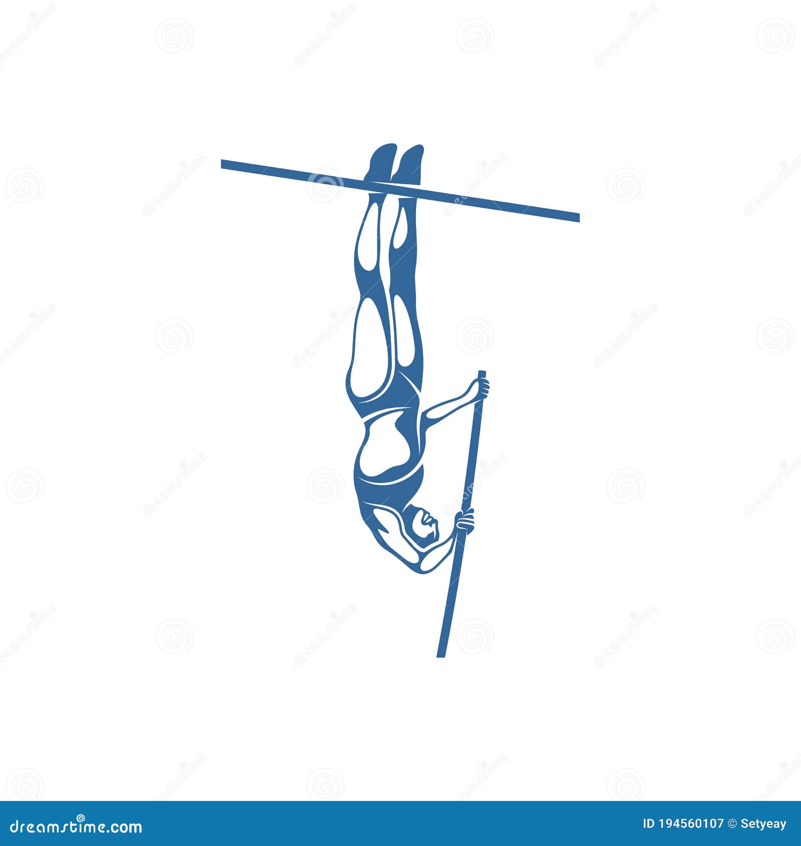High Jump Design Vector Illustration, Athletic High Jump Logo Template ...