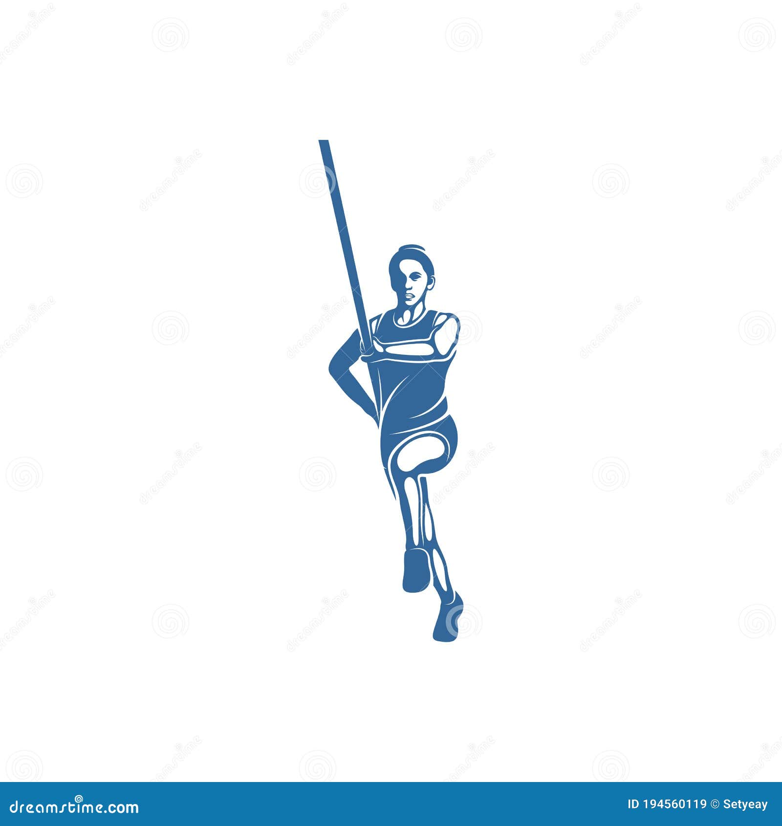 High Jump Design Vector Illustration, Athletic High Jump Logo Template ...