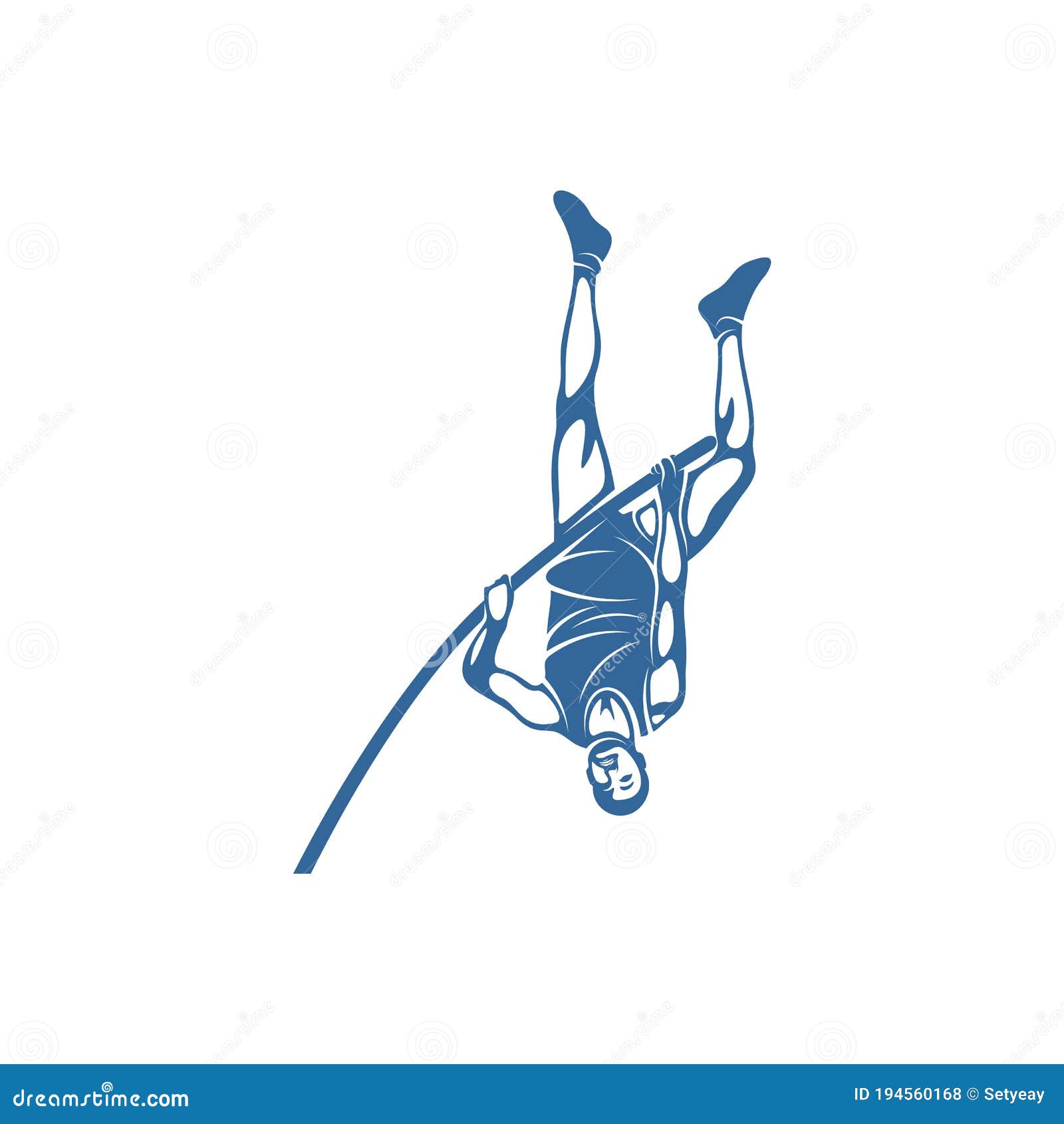High Jump Design Vector Illustration, Athletic High Jump Logo Template ...