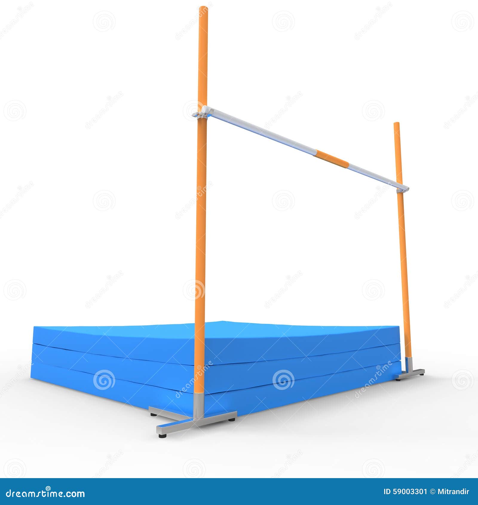 High Jump - Low Side View stock illustration. Illustration of olympics ...