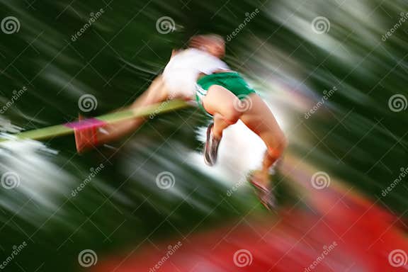 High Jump motion blur stock photo. Image of summer, attempt - 7442038