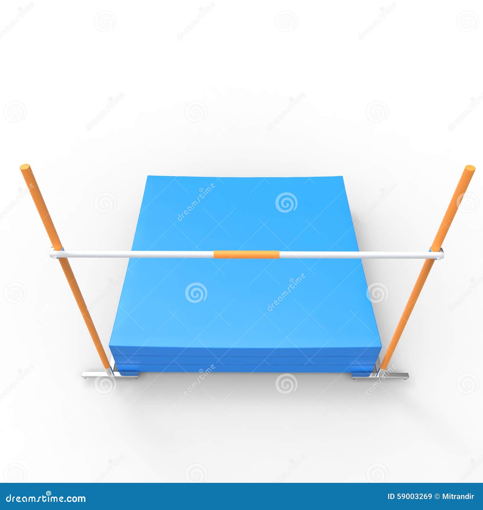 High Jump - Top View stock illustration. Illustration of fitness - 59003269