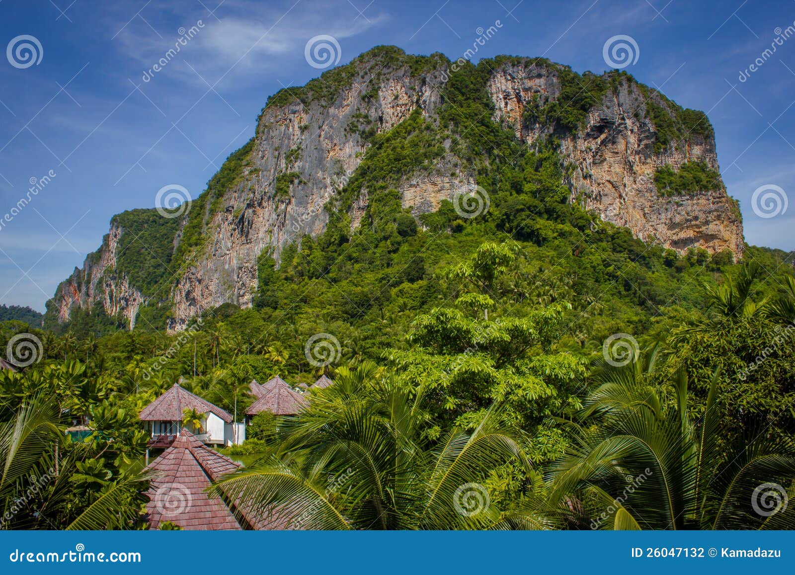 High Karst Cliff stock photo. Image of exotic, blue, ocean - 26047132