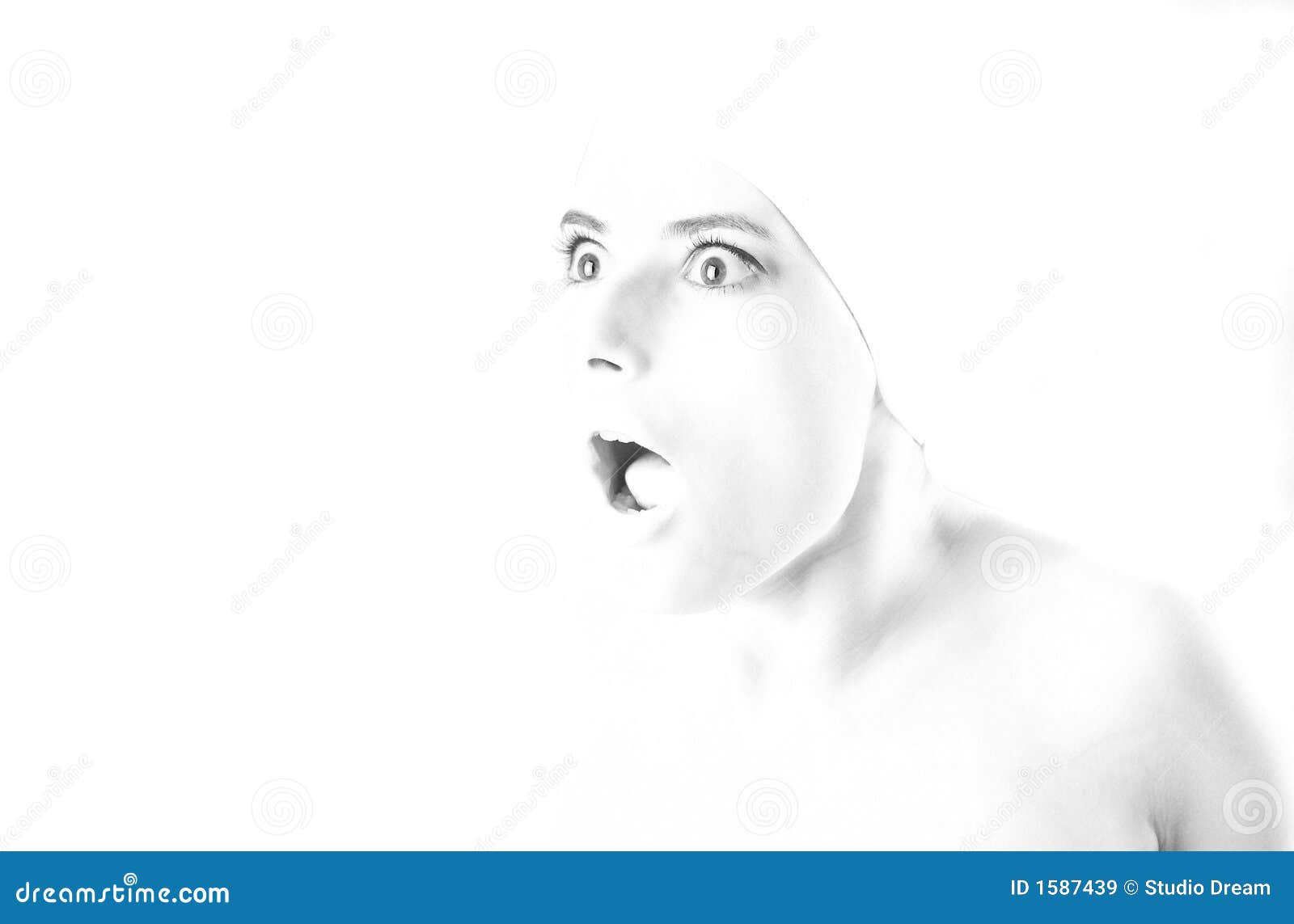 High Key Awed Teen stock image. Image of lovely, white - 1587439