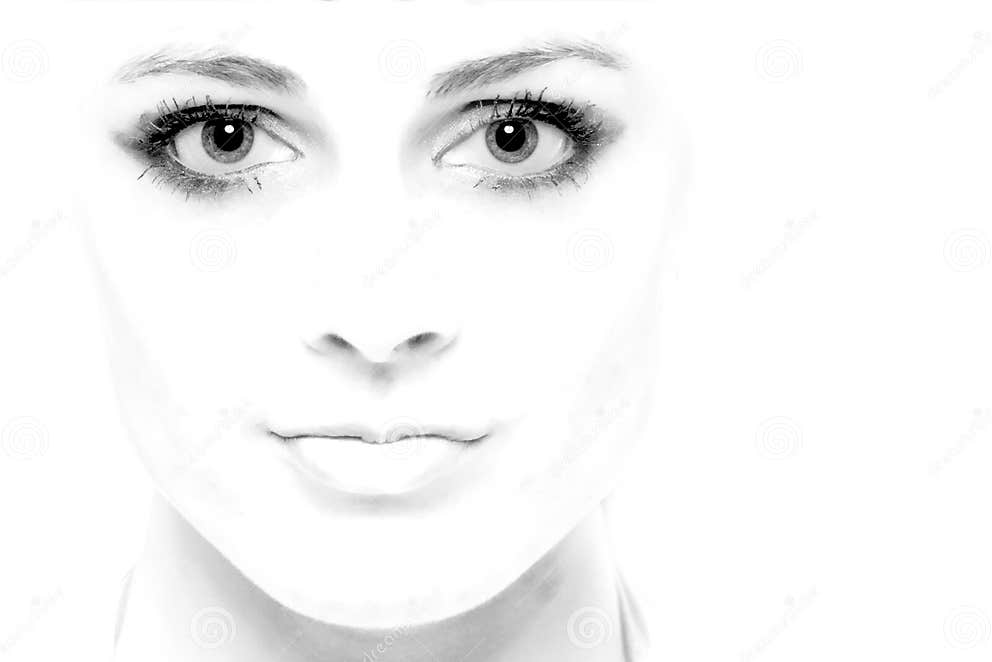 High Key Face stock photo. Image of eyes, person, high - 14912986