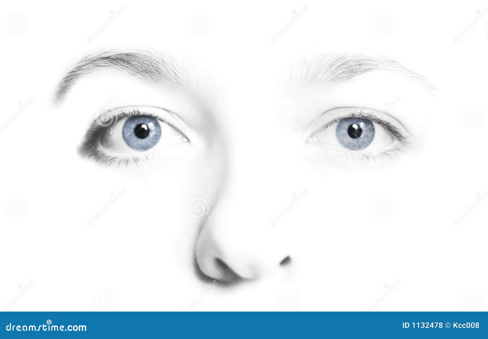 High key female face. stock photo. Image of clear, health - 1132478