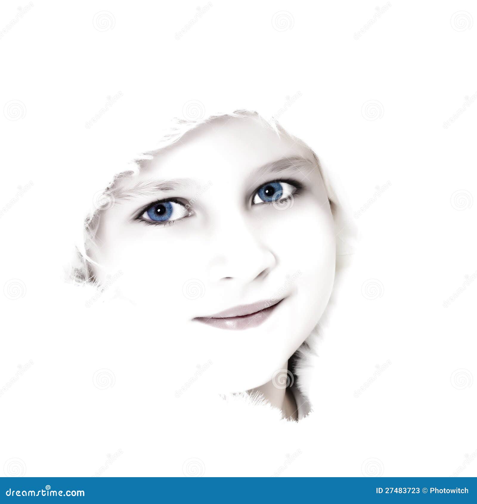 High key girl portrait stock image. Image of beauty, caucasian - 27483723