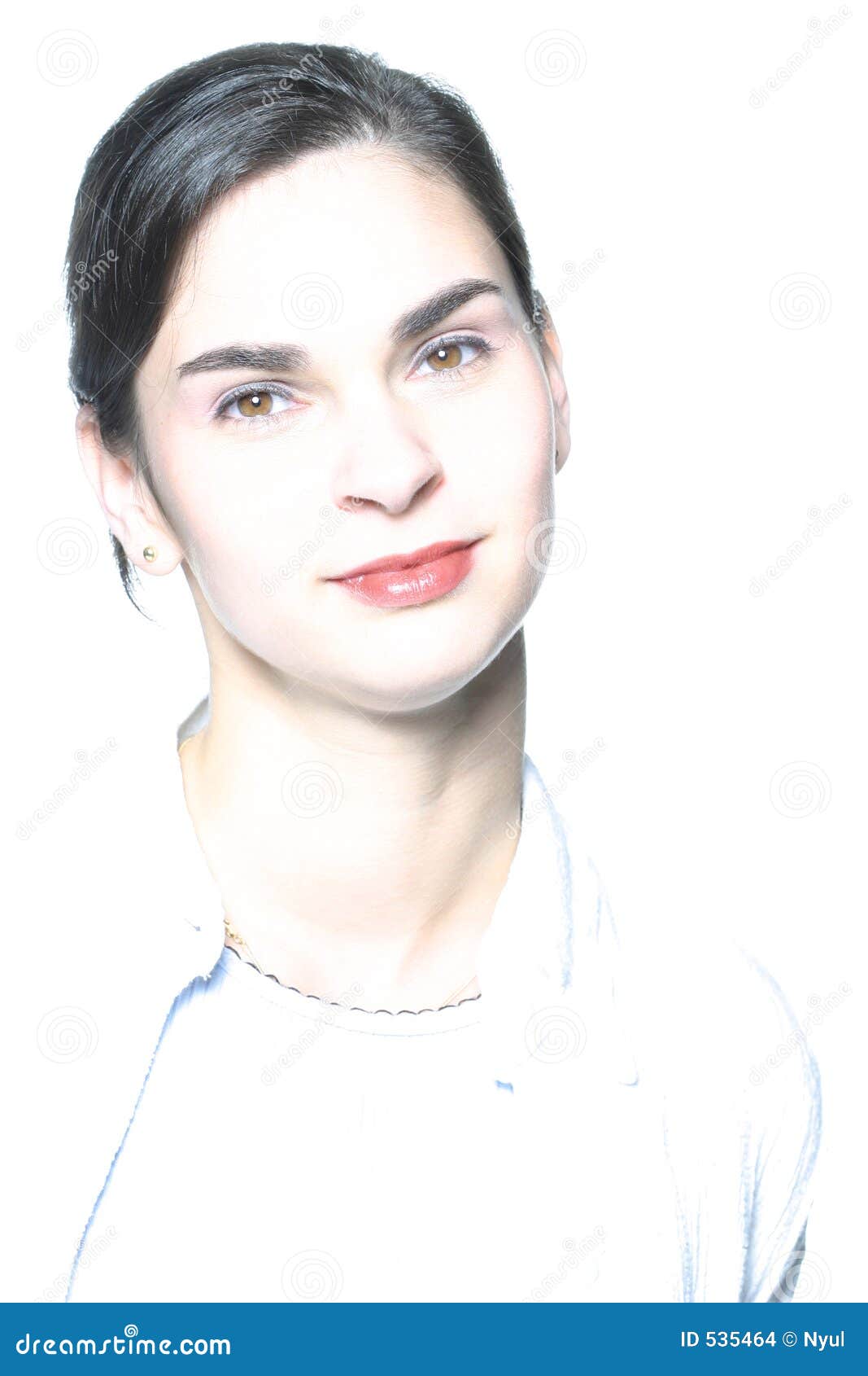 High-key portrait 3. stock photo. Image of fashion, makeup - 535464