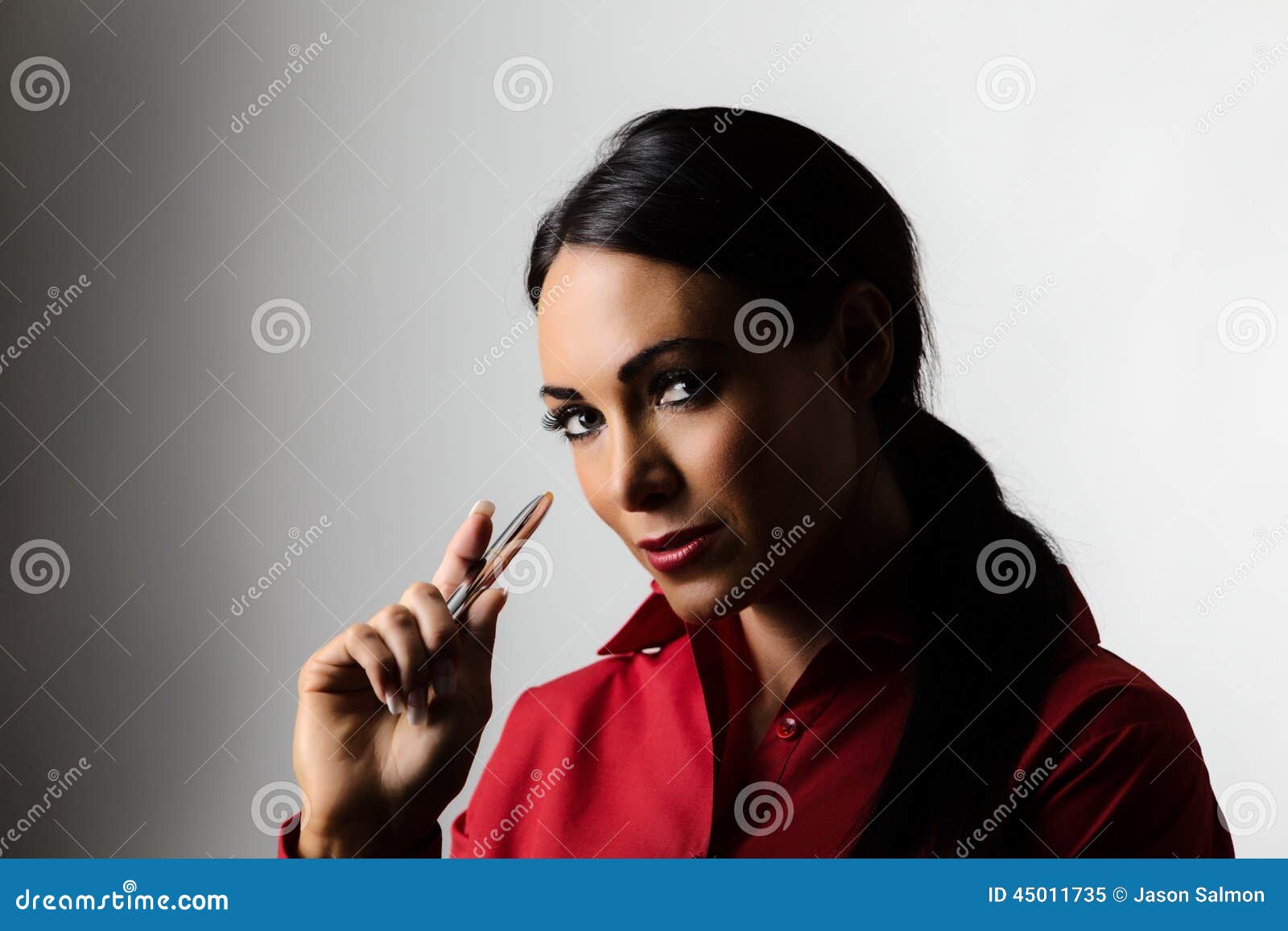 High key portrait stock image. Image of closeup, person - 45011735