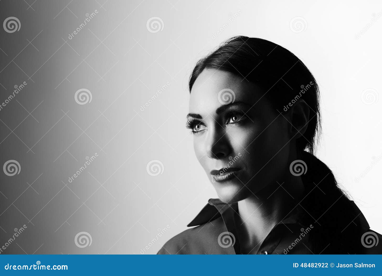 High key portrait stock photo. Image of beautiful, person - 48482922