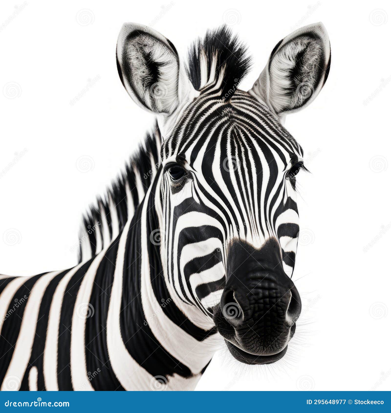 High-key Zebra Print on White Background Calm and Meditative Idealism ...