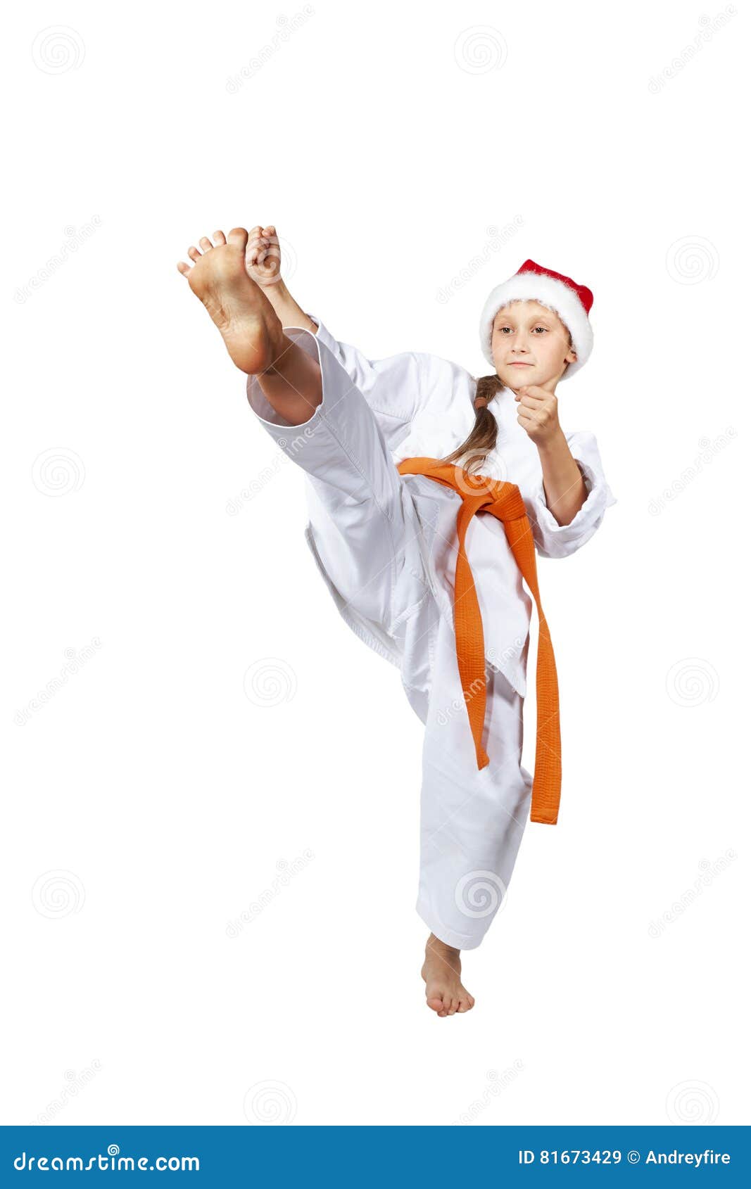 High Kick Forward is Beating Karateka in Karategi Stock Image - Image ...