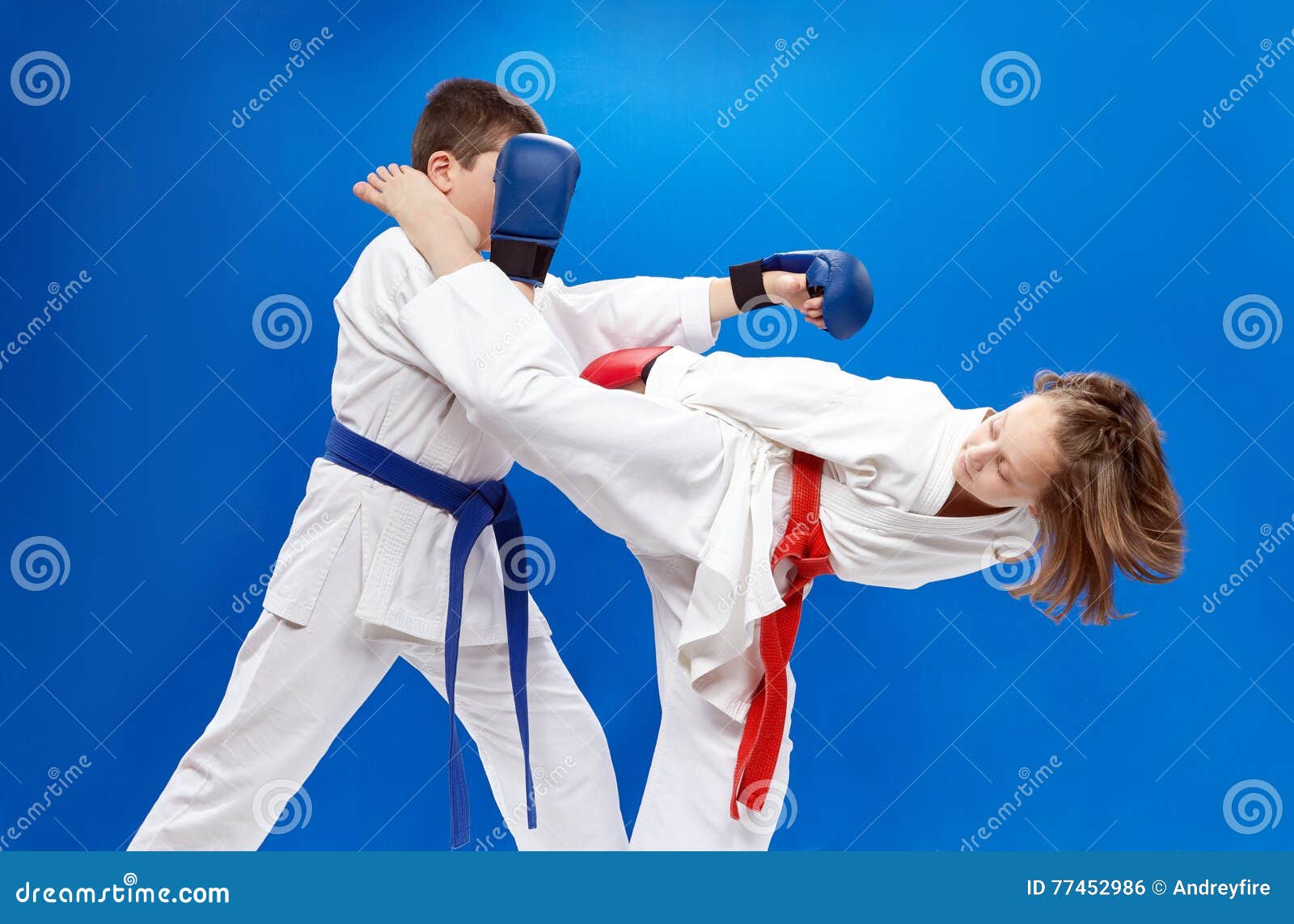 High Kick Leg and Punch Arm Athletes are Beating with Overlays on Hands ...
