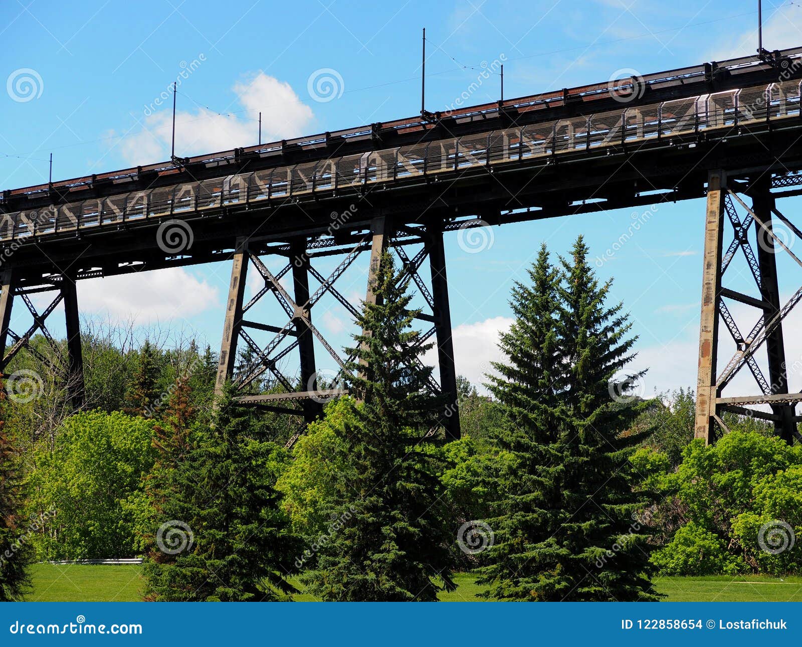 High Level Bridge in Edmpnton Alberta Stock Photo - Image of spanning ...