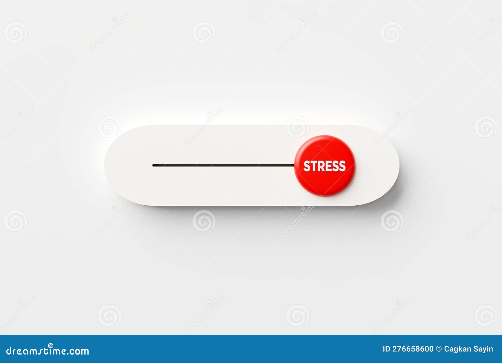 High Level of Emotional Stress. Increasing Stress Level Stock ...
