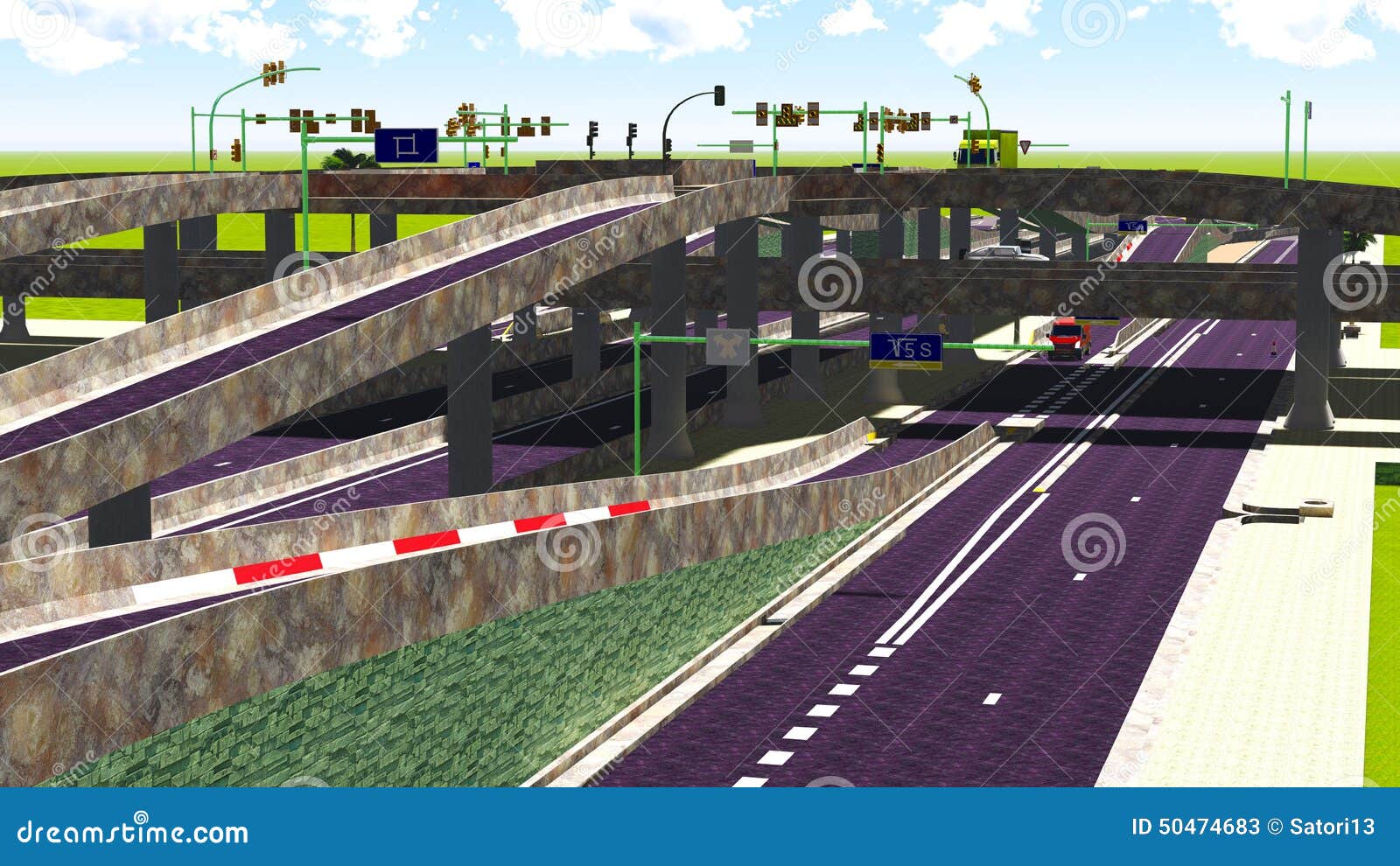 High-level overpass stock image. Image of road, route - 50474683