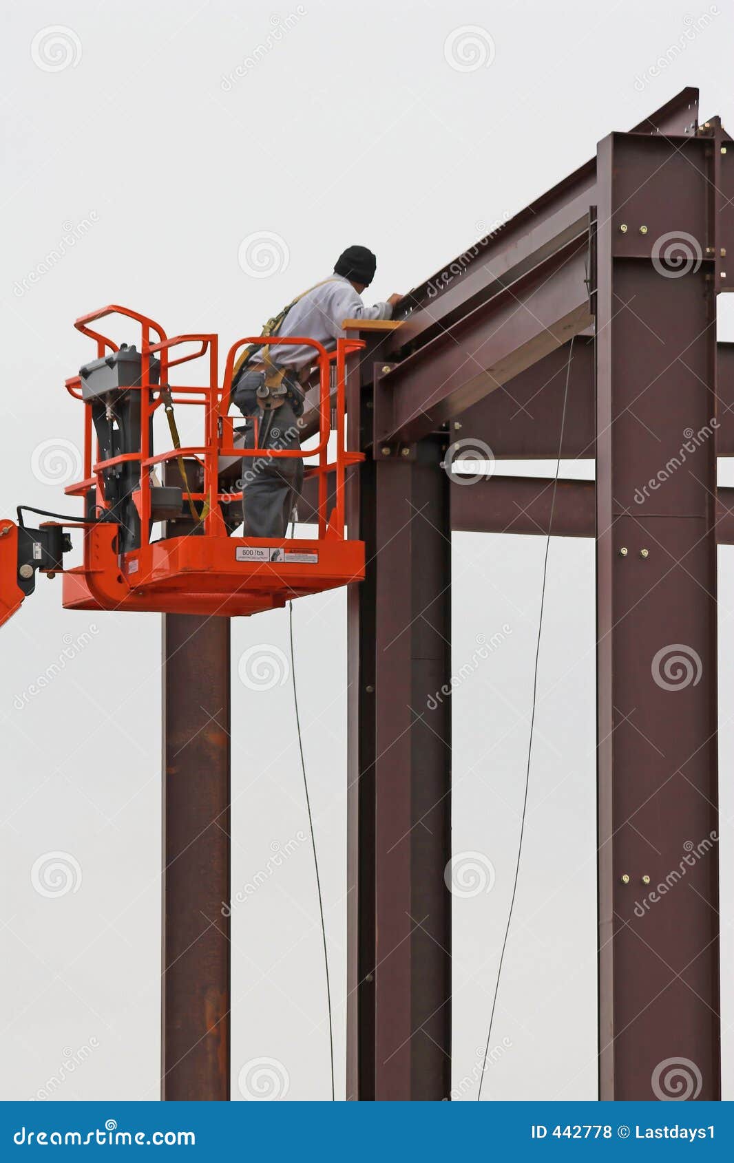High Lift Worker stock photo. Image of skyline, site, hoist - 442778
