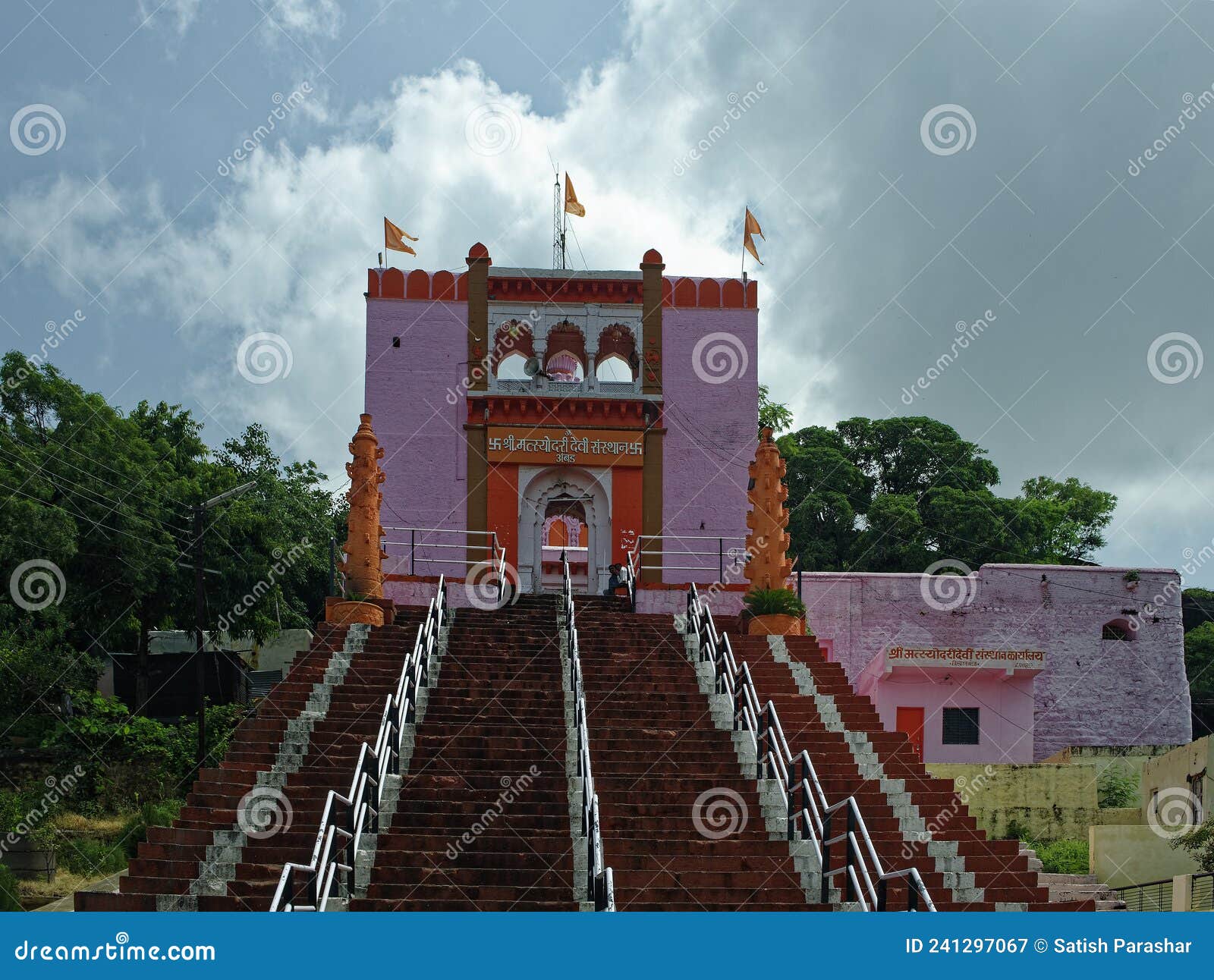 High and Lofty Staircase of Matsyodari Devi GoddessTemple at Ambad ...