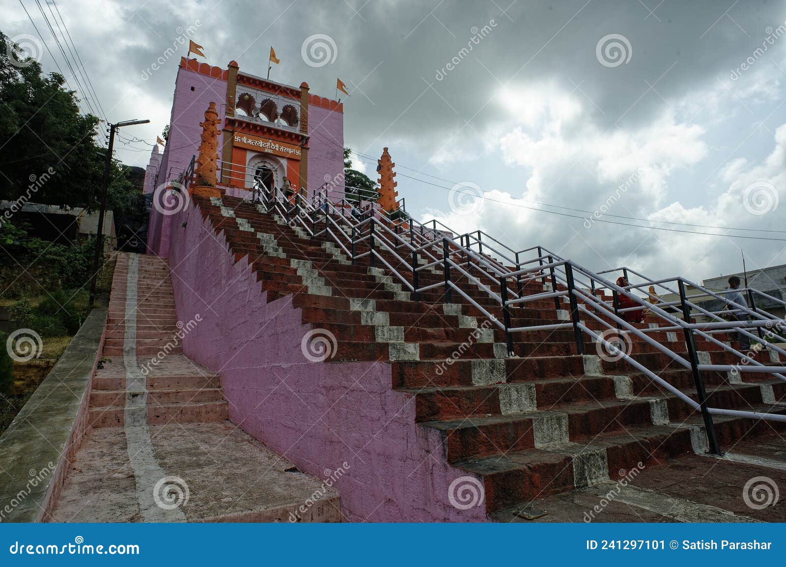 High and Lofty Staircase of Matsyodari Devi GoddessTemple at Ambad ...