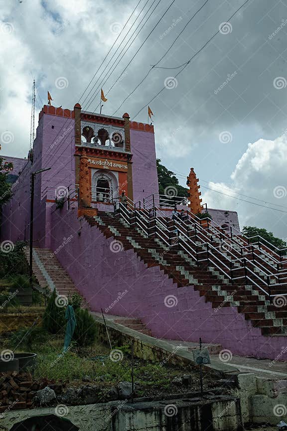High and Lofty Staircase of Matsyodari Devi GoddessTemple at Ambad ...