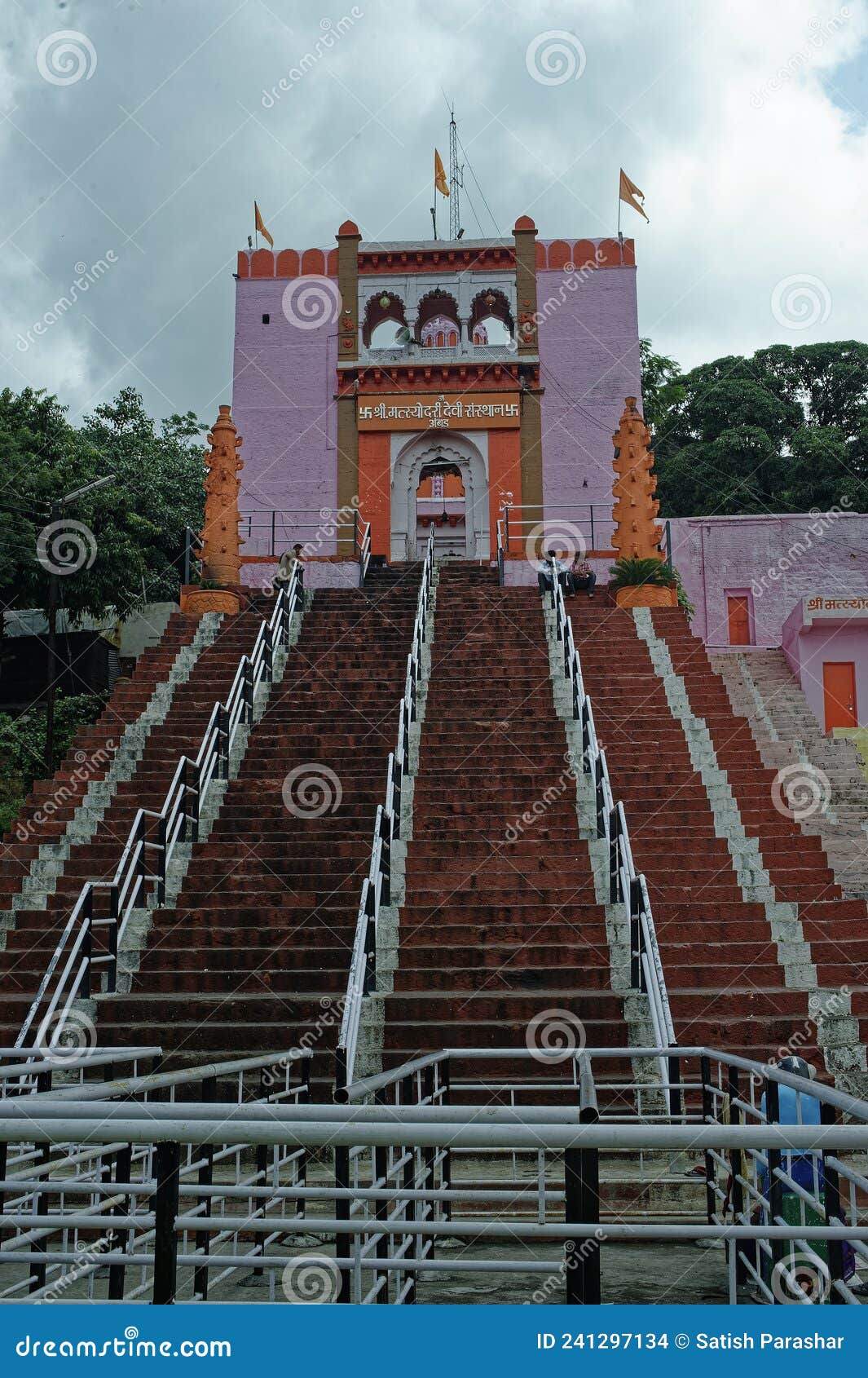 High and Lofty Staircase of Matsyodari Devi GoddessTemple at Ambad ...
