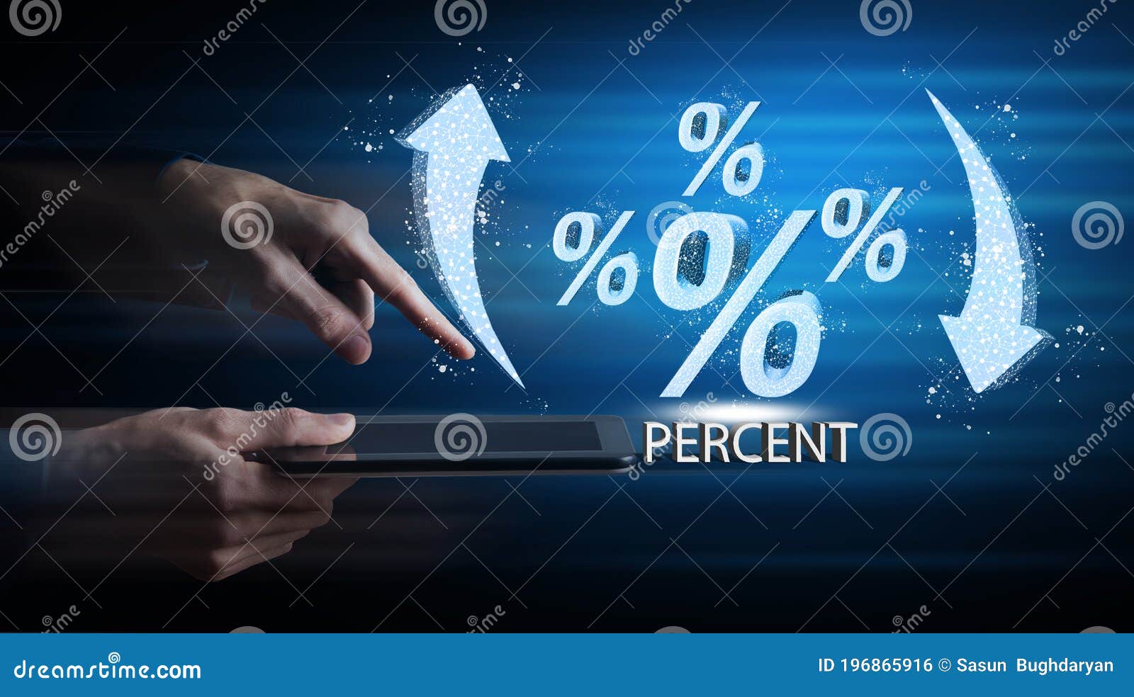 High and Low Interest Interest. Percentage Up Icon Stock Illustration ...