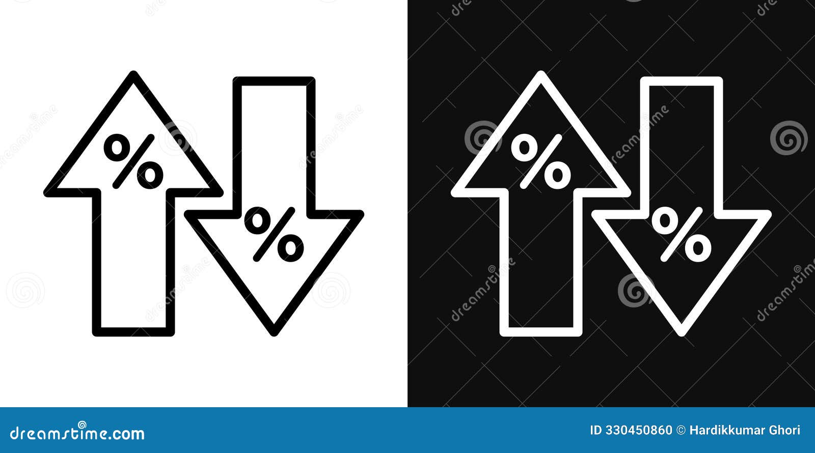 0 To 100 Percent Pie And Arrow Charts. Vector Percentage Infographics ...