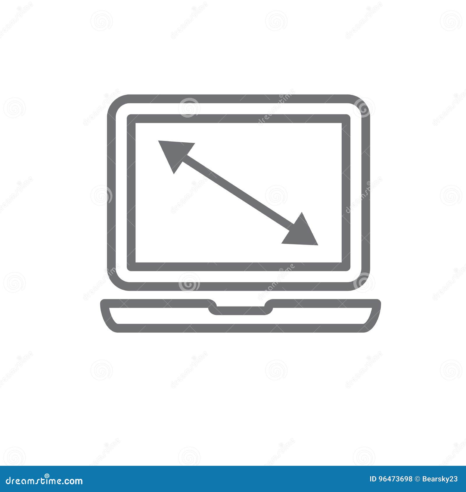 High or Low Res Image Icon - for UI or UX Stock Vector - Illustration ...