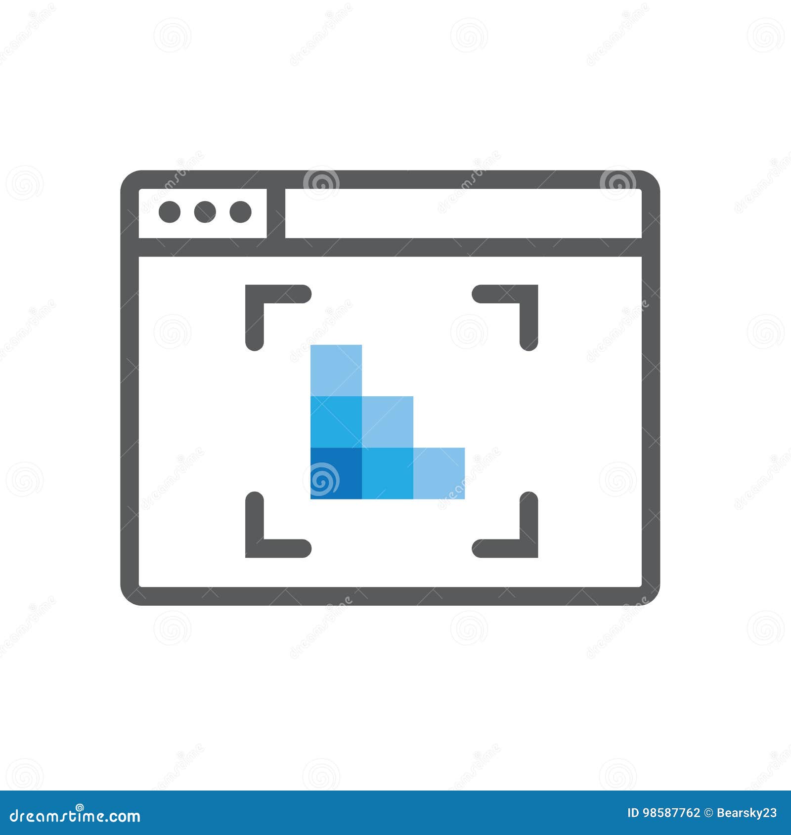 High or Low Res Image Icon - for UI or UX Stock Vector - Illustration ...