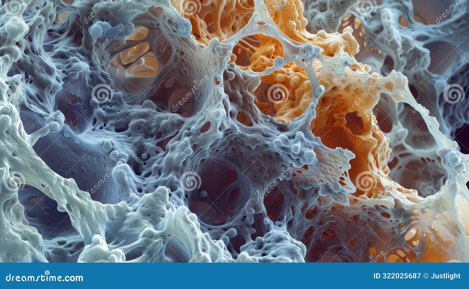 A High Magnification Image of a Fibroblast Cell with Its Numerous ...