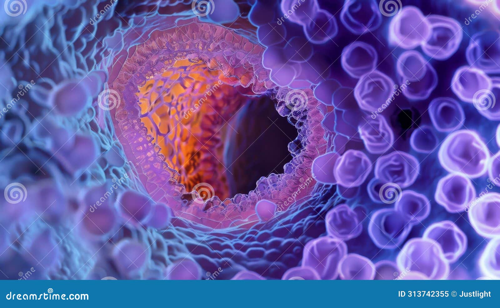 High Magnification Image of a Stoma Clearly Displaying the Guard Cells ...