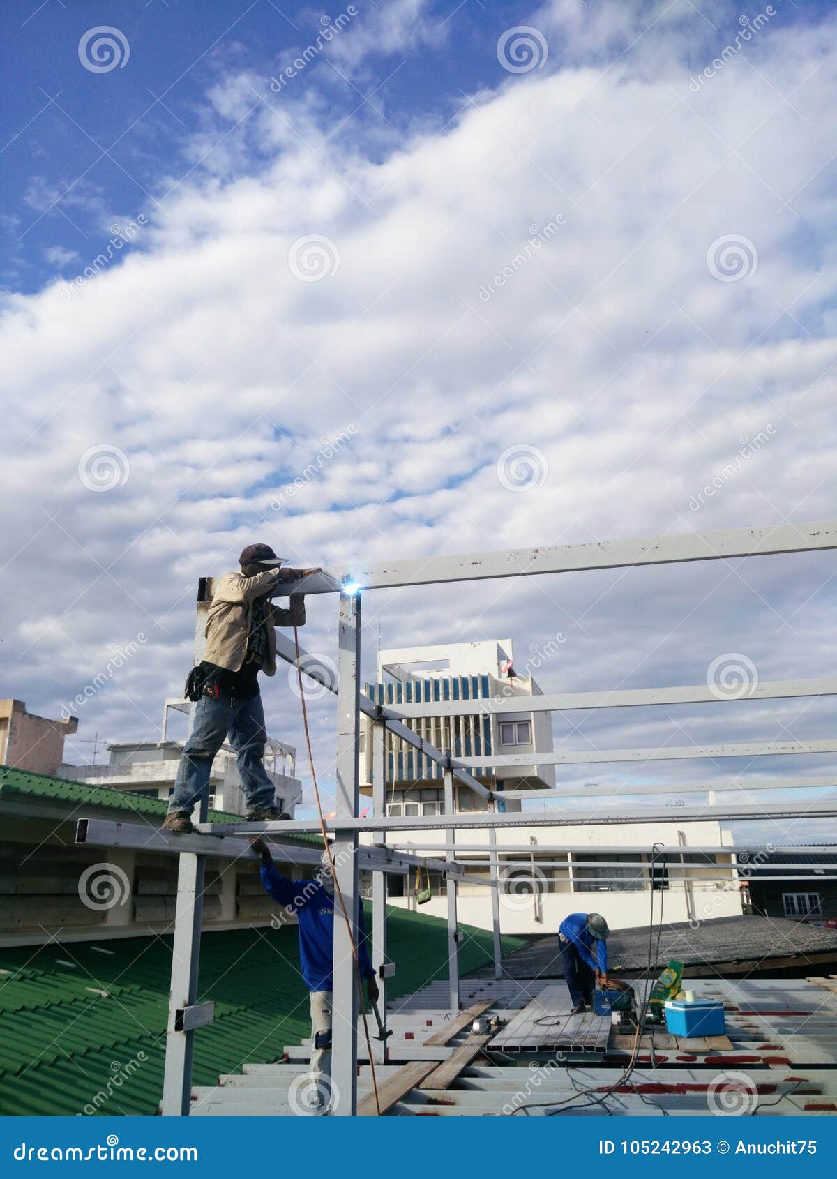 High editorial stock photo. Image of danger, high, working - 105242963