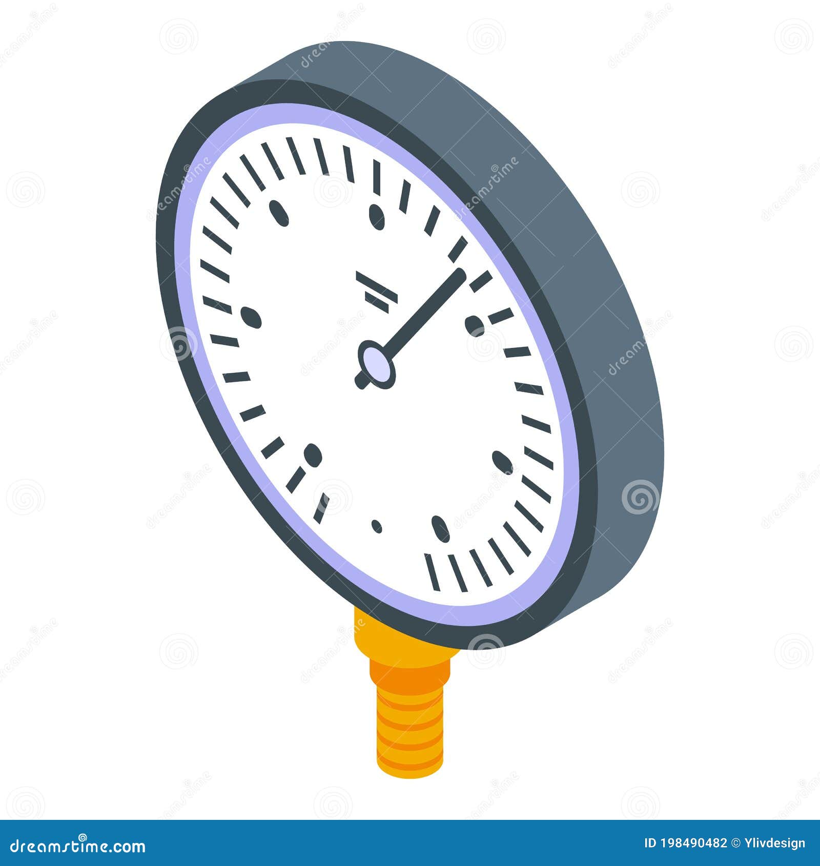 High Manometer Icon, Isometric Style Stock Vector - Illustration of ...