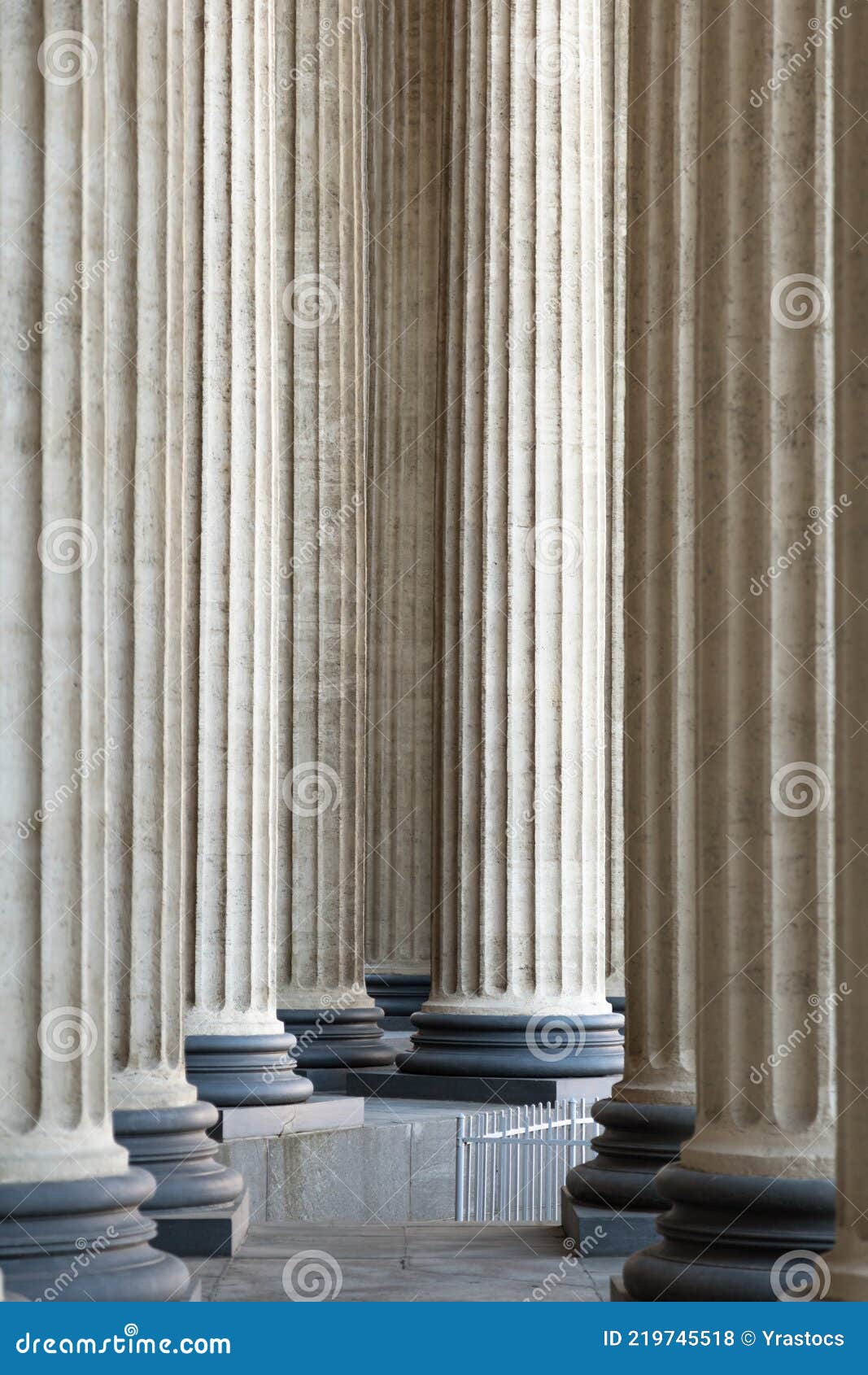 High Marble Columns As Background, Architectural Design In Style Of ...
