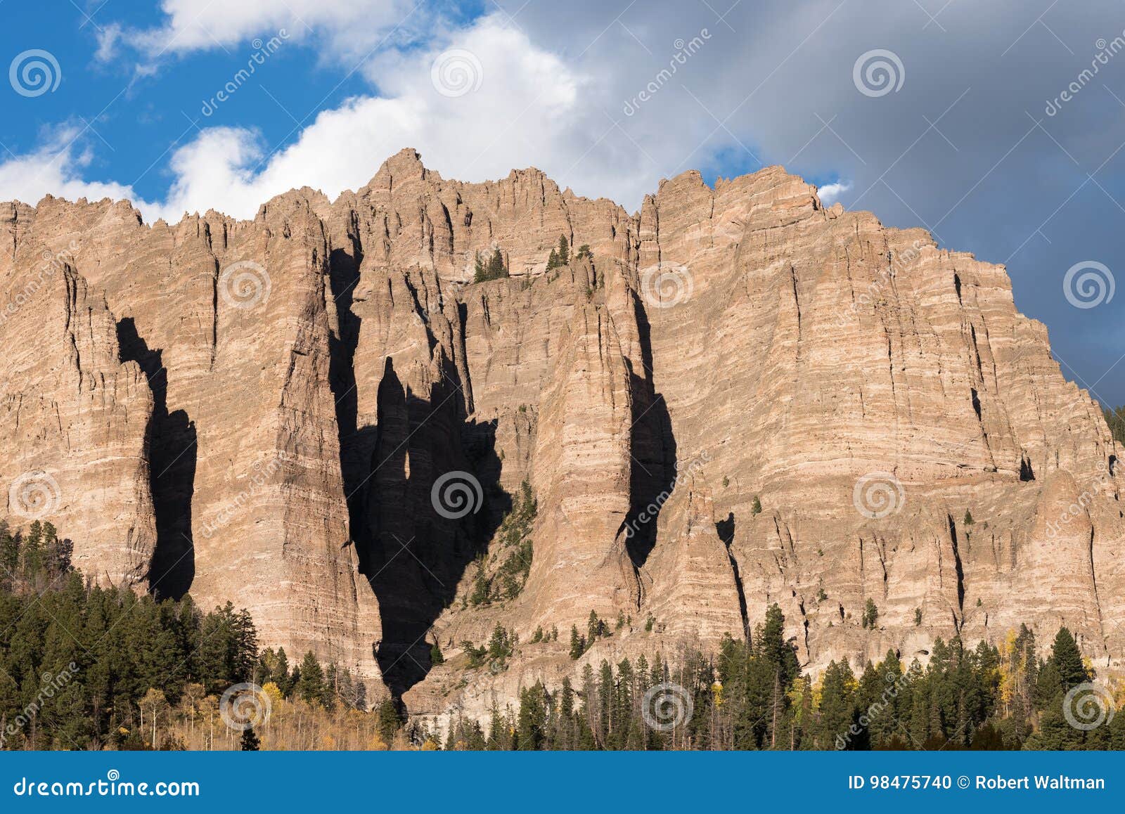 High Mesa Pinnacles in Cimarron Valley Colorado. Stock Photo - Image of ...