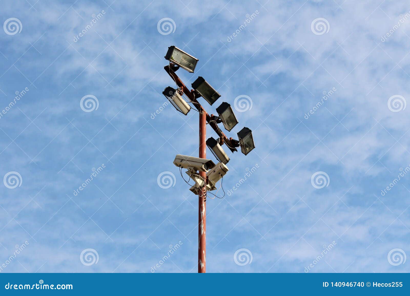 Multiple Light Poles Royalty-Free Stock Image | CartoonDealer.com #42035674