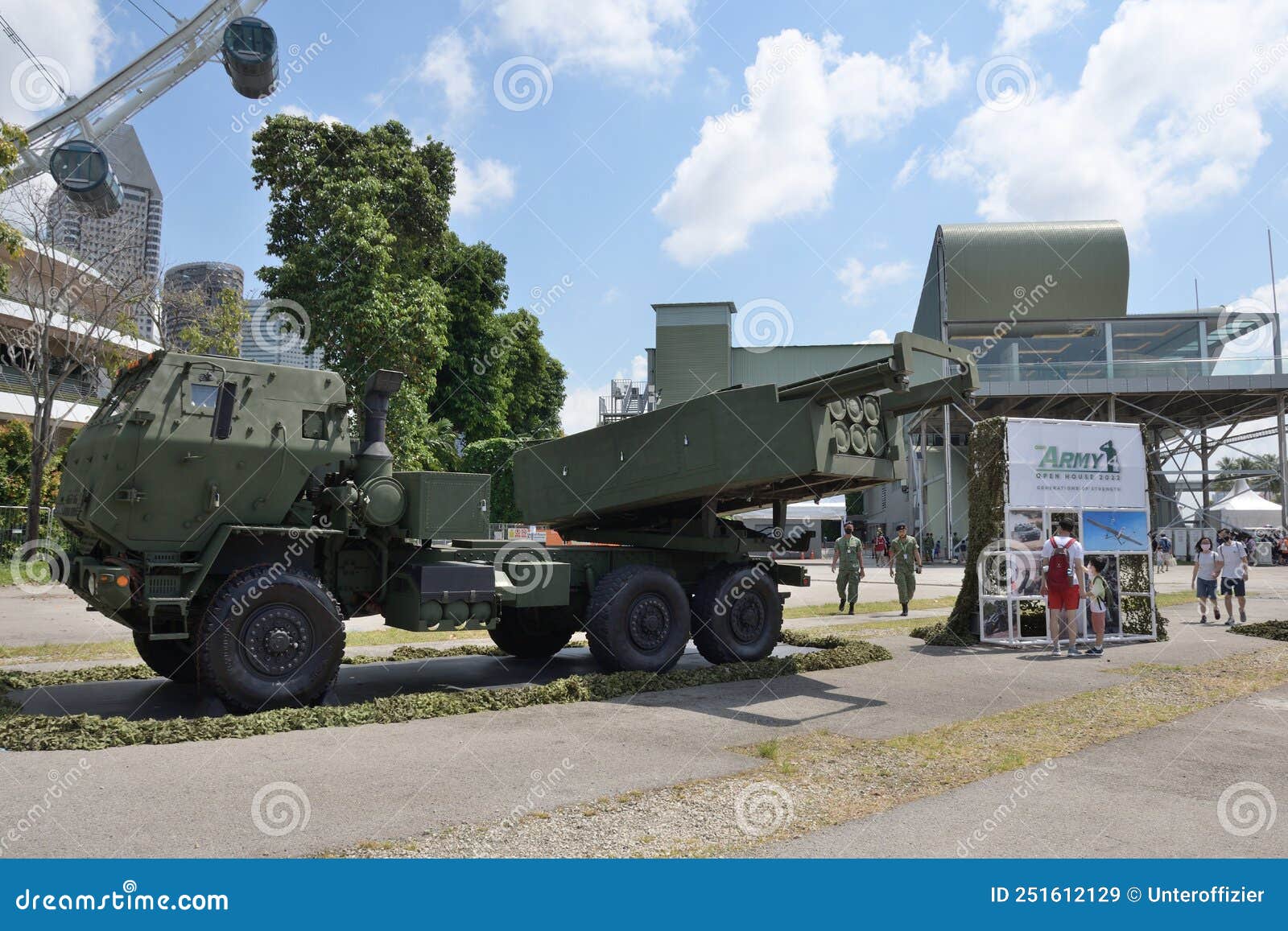 The High Mobility Artillery Rocket System HIMARS on Display at ...