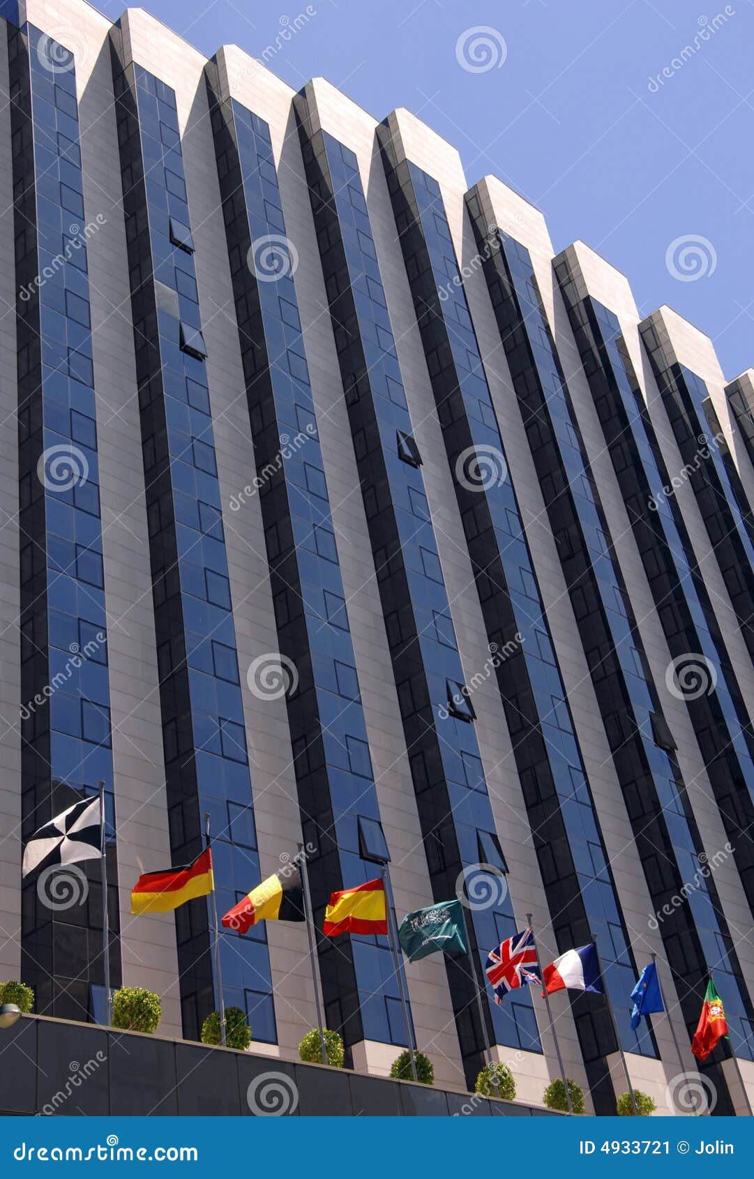 High Modern Corporate Building Stock Image - Image of business, center ...