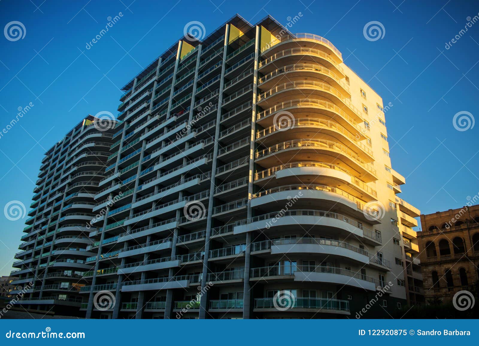 Modern Multi-Storey Building Stock Image - Image of highrise, business ...