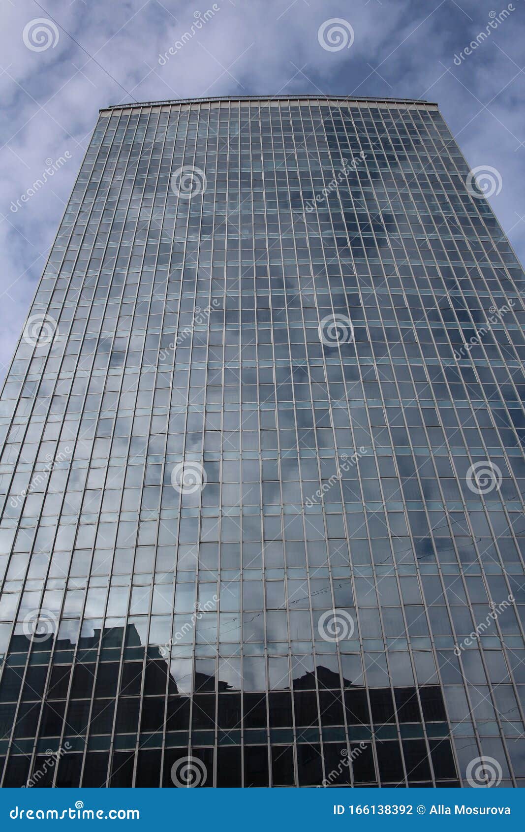 High Modern Technical Building New Building with Glass Facade ...