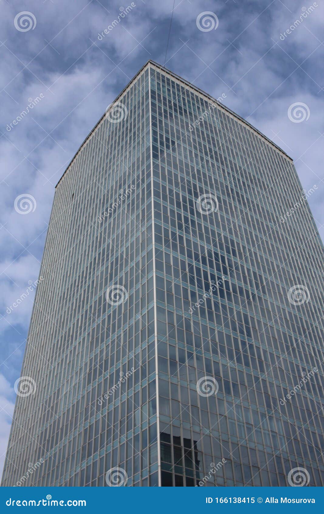 High Modern Technical Building New Building with Glass Facade ...