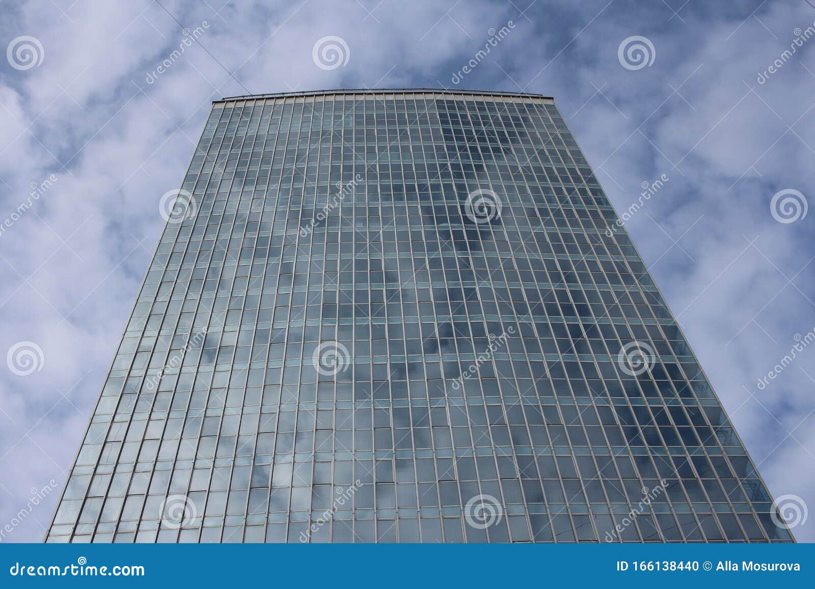 High Modern Technical Building New Building with Glass Facade ...