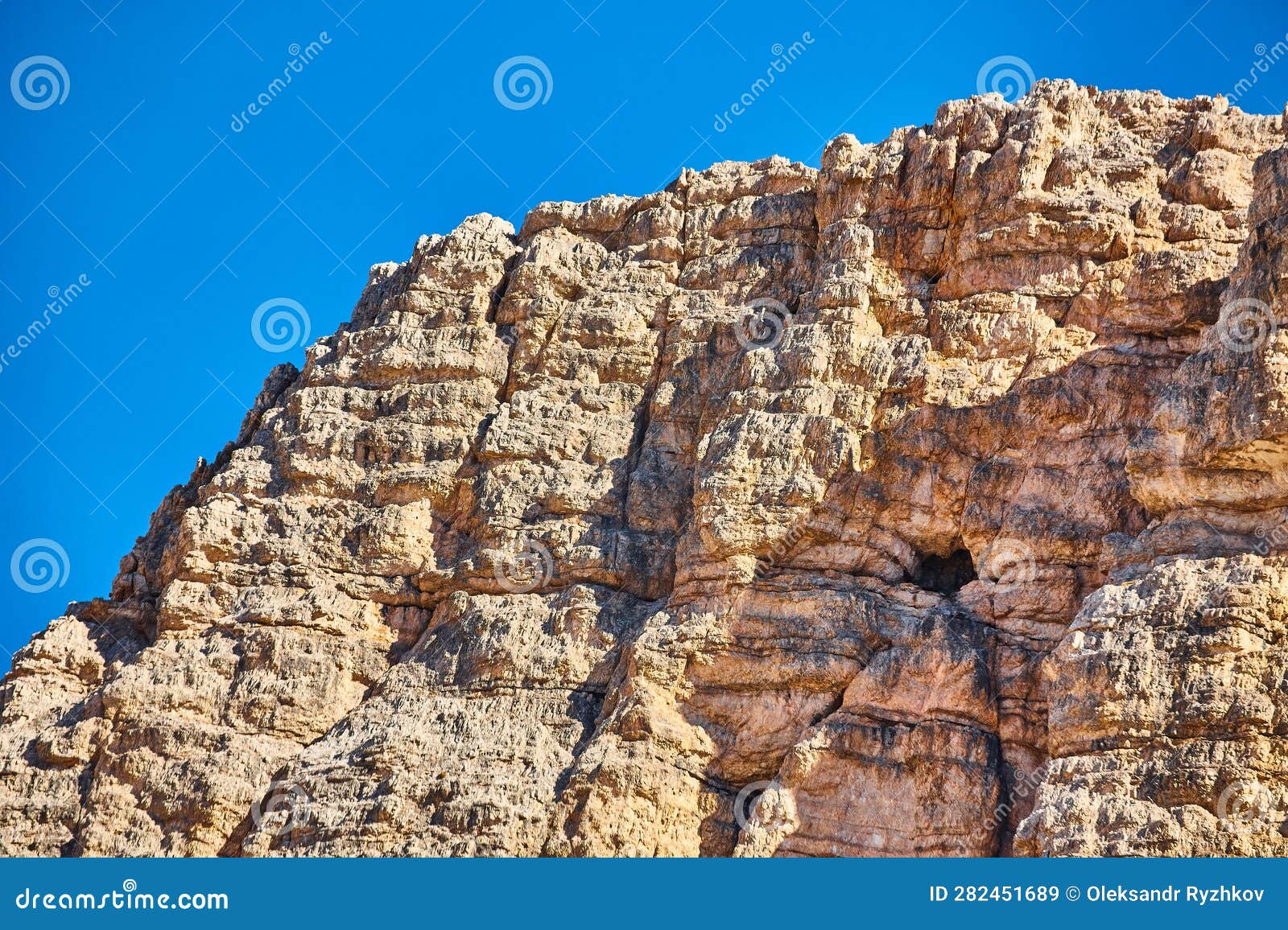 High Mountain Cliffs in the Dolomites Stock Image - Image of summer ...