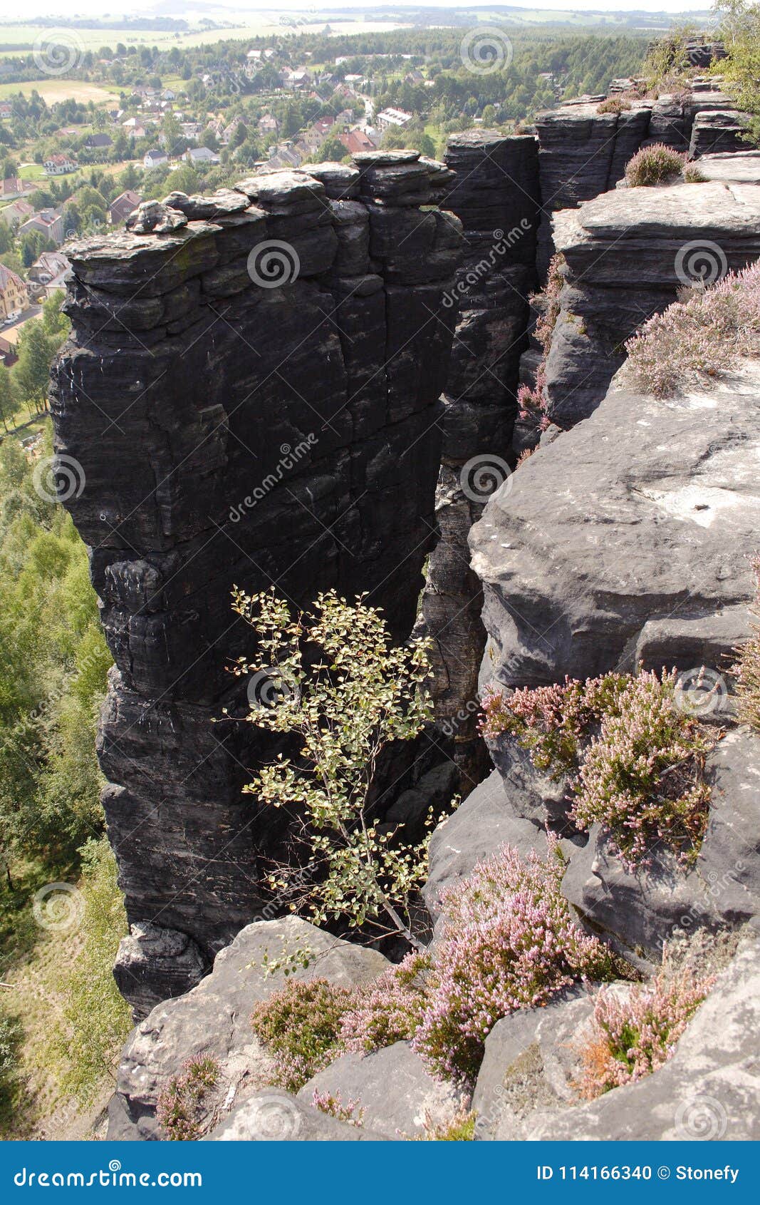 High Mountain with Gap Space. Stock Photo - Image of cracks, crevices ...