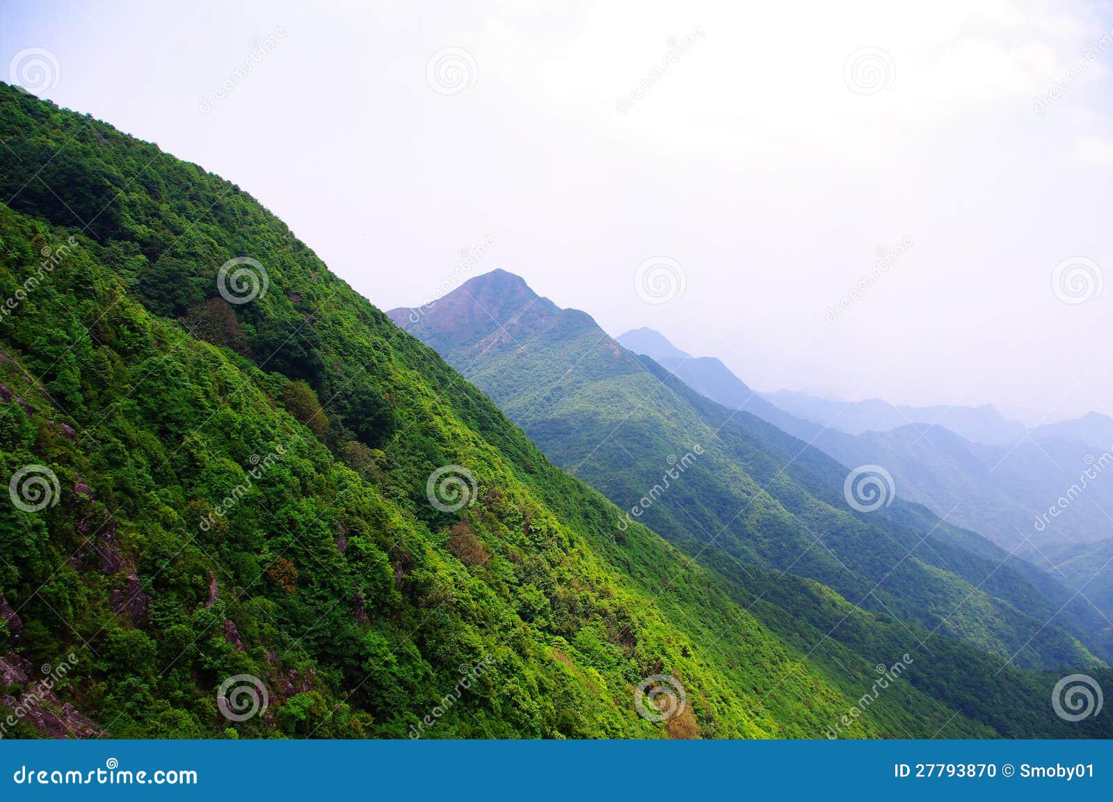High Mountain with Green Tree at Southwest China Stock Photo - Image of ...