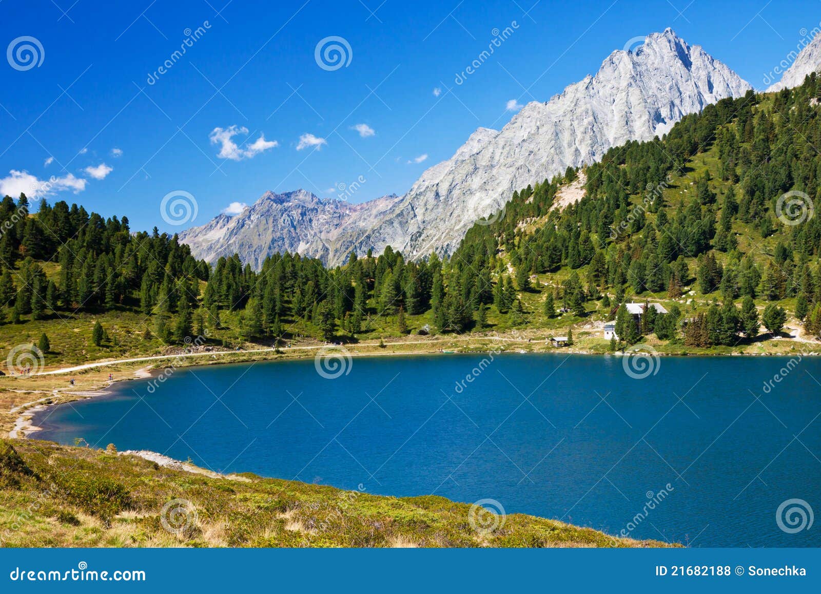 High mountain lake stock photo. Image of beautiful, clear - 21682188